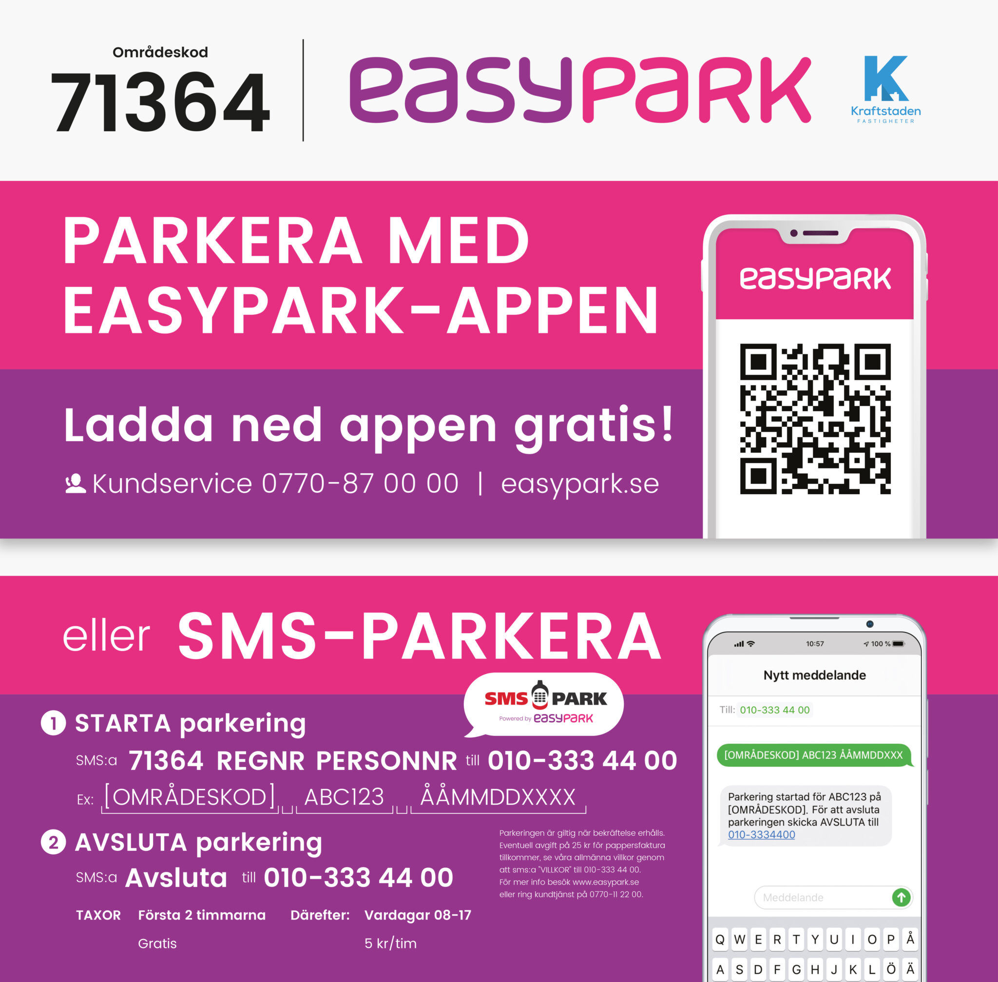 Parkeringsavgift Innovatum District - Kraftstaden Fastigheter